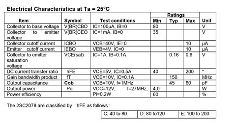 Transistor C2078 2078 2sc2078 Pnp
