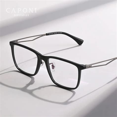 CAPONI-New-Fashion-Glasses-Men-s-Frame-TR90-Titanium-Acetate-Eyeglasses ...