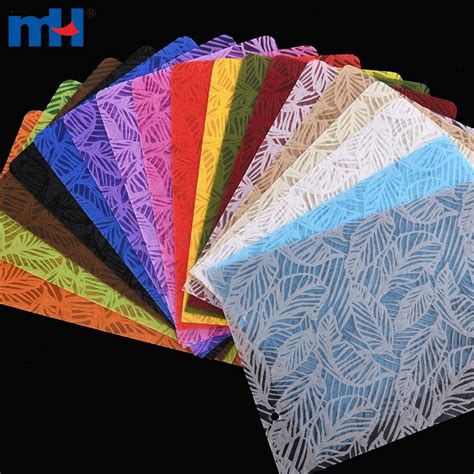 3d Pp Leaf Embossed Non Woven Fabric For Bouquet Wrapping Flower