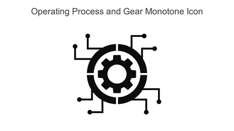 Operating Process And Gear Monotone Icon In Powerpoint Pptx Png And