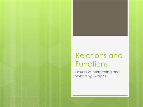 Relations And Functions Lesson 2