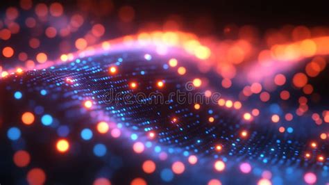 Abstract Digital Wave Of Glowing Lights Stock Image Image Of Digital Sparkle 365893359