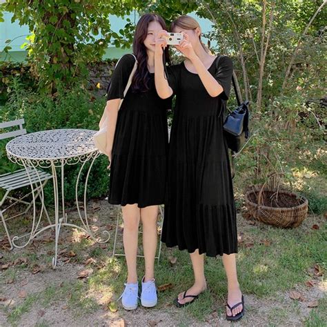 핫핑 기장선택 롱 미니 MADE 르베리 레이온스판 반팔 캉캉원피스 여름 신상 빅사이즈원피스 홈웨어룩 데일리룩 체형커버 마실룩 캐주얼룩 스판쫀쫀 통기성