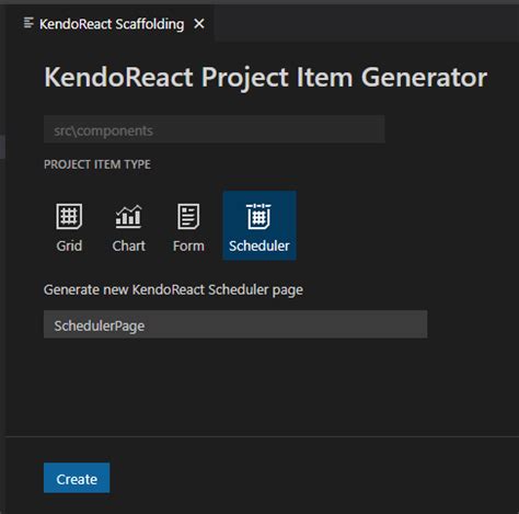React VSCode Extensions Scaffolders KendoReact