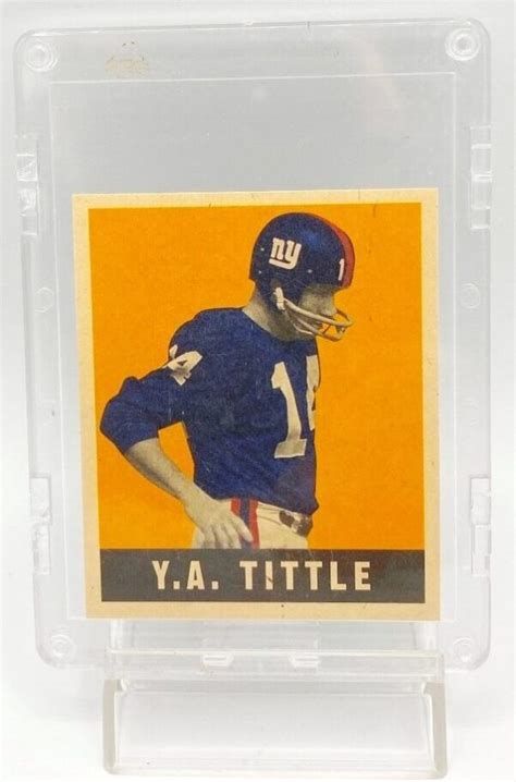 Vintage 1997 Leaf Nfl Y A Tittle 1948 Reproduction Insert Card 22