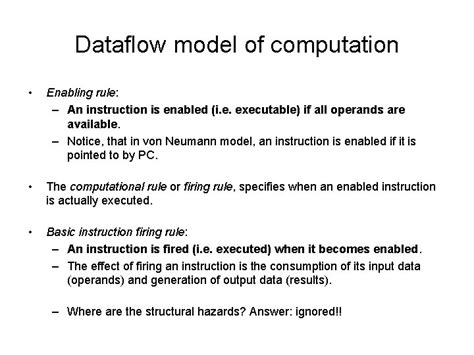 Dataflow Arhitekture Dataflow Processors Motivation In Basic Processor