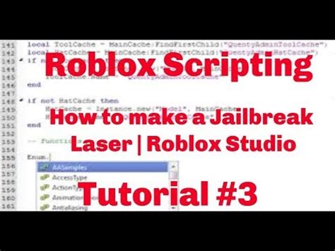 HOW TO MAKE A JAILBREAK LASER Roblox Scripting Tutorials 3 YouTube