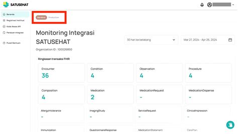 kode akses api sandbox satusehat platform