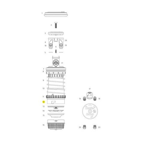 Hunter G85 Riser Assembly W 38 53 Nozzle Pack And 48 Installed