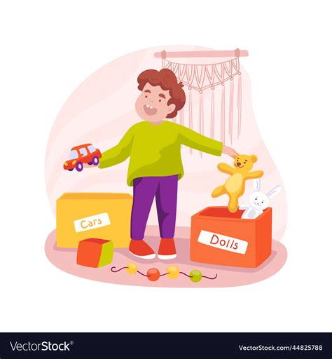 Learn To Organize Things Isolated Cartoon Vector Image