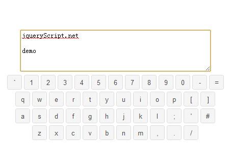 JQuery Virtual Keyboard For Input And Textarea Jkeyboard Free JQuery Plugins