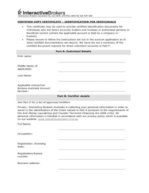 Australia Certified Certificate Fill Online Printable Fillable Blank PdfFiller