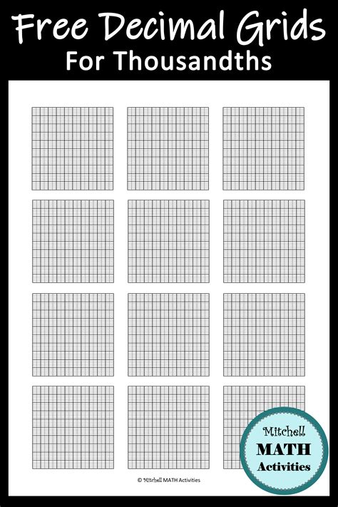 Decimal Grid Paper Printable Grid Paper Printable