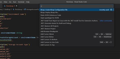 Azure Bicep Configuration File