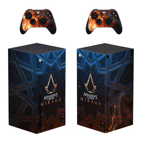 Наклейки с узором Assassins Creed для консоли и контроллера Microsoft Xbox Series X купить с