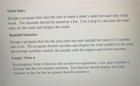 solved total sales design a program that asks the user to