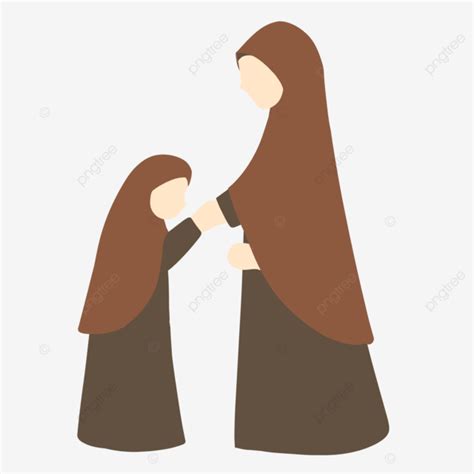 Muslim Daughter Is Kissing Her Mothers Hand Muslim Daughter And Her Mother Proud Eid Feast