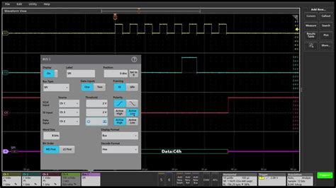 spi bus decoding and triggering tektronix