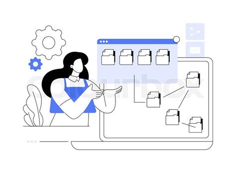 Document Management Soft Abstract Concept Vector Illustratio Colourbox