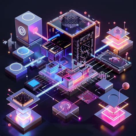 41 Conceptual Quantum Computing Technology Components 3d Illustration Stock Illustration