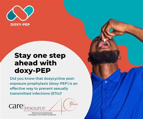 Doxycycline Post Exposure Prophylaxis Doxypep Care Resource Community Health Centers Inc