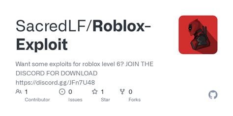Github Sacredlfroblox Exploit Want Some Exploits For Roblox Level 6