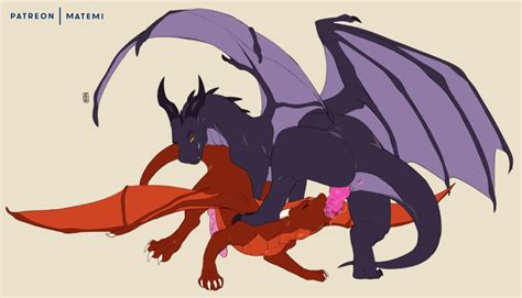 Rule 34 Anus Claws Countershade Neck Countershade Torso Countershading Dragon Duo Fellatio