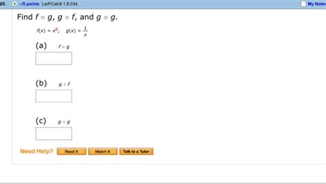 Solved Find F O G G O F And G O G F X X 3 G X 1 X Chegg Com