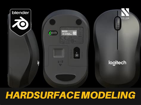 optical mouse hardsurface modeling blender tutorial