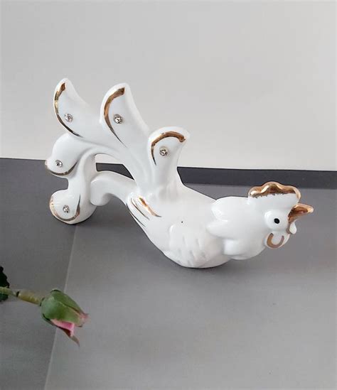 Статуетка порцеляновий зі стразами півник — ціна 355 грн у каталозі Статуетки Купити товари для