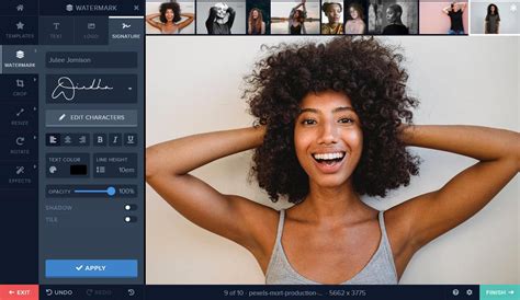 watermark photos and videos online add custom watermarks