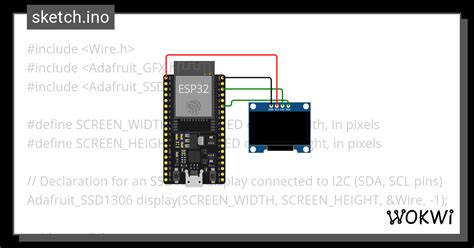 Sesi 14 Oled Wokwi ESP32 STM32 Arduino Simulator
