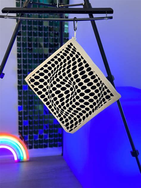 Inverted Bubble Ripple Optical Illusion Pouch Etsy