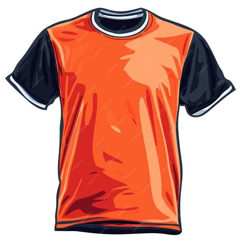 Premium Vector Orange Tshirt On A White Background Vector