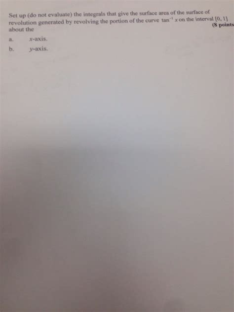 Solved Set Up Do Not Evaluate The Integral That Give The