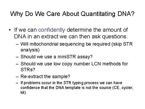 Chapter 6 Dna Quantitation Fundamentals Of Forensic Dna