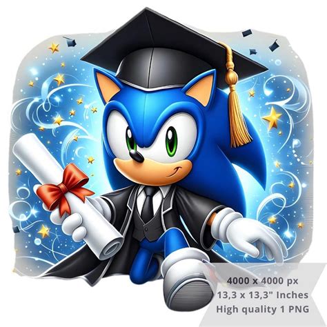 Sonic Graduation Cap Etsy