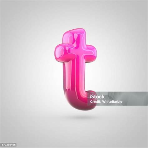 글로시 레드와 핑크 그라데이션 페인트 흰색 배경에 고립 된 알파벳 문자 T 소문자 0명에 대한 스톡 벡터 아트 및 기타 이미지