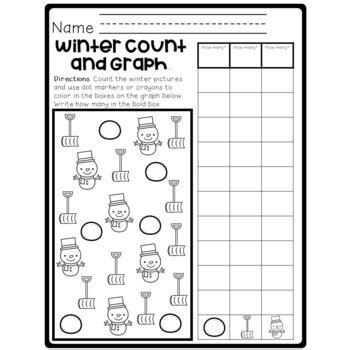 Count And Graph Winter By Sunshine In My Pocket Tpt