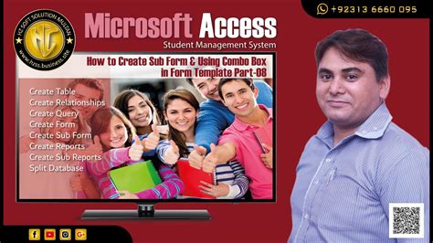 How To Create Sub Form And Combobox In Form Template Ms Access Youtube