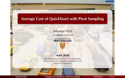 Average Cost Of Quickxsort With Pivot Sampling Speaker Deck
