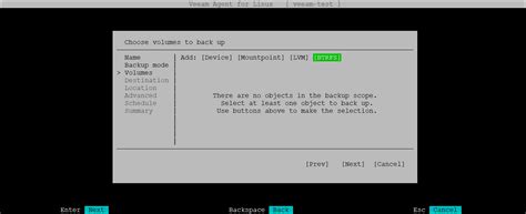 Veeam Agent Linux 30 Installation For Btrfs