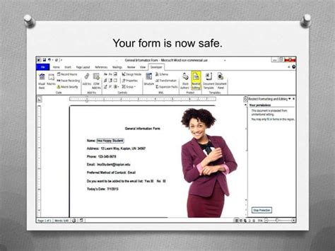 How To Create A Simple Fillable Form Using Microsoft Word