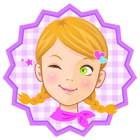 Winking Girl Clipart Mycutegraphics