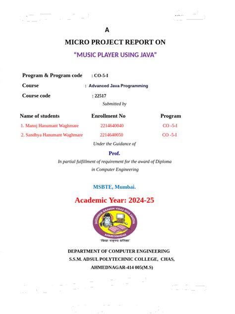 Ajp Micro Project Pdf Java Programming Language Java Virtual