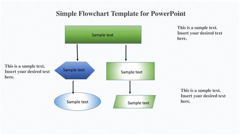 Simple Flowchart Template For PowerPoint SlideVilla Com