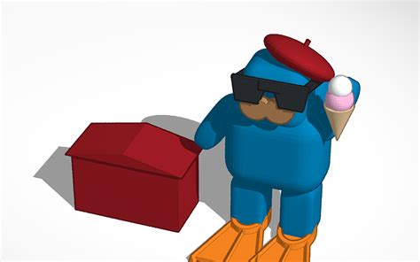 3d Design Summer Mustache Giant Tinkercad