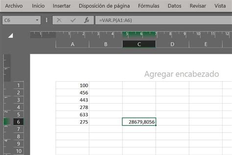 Calcular La Varianza Estadística En Excel Varp