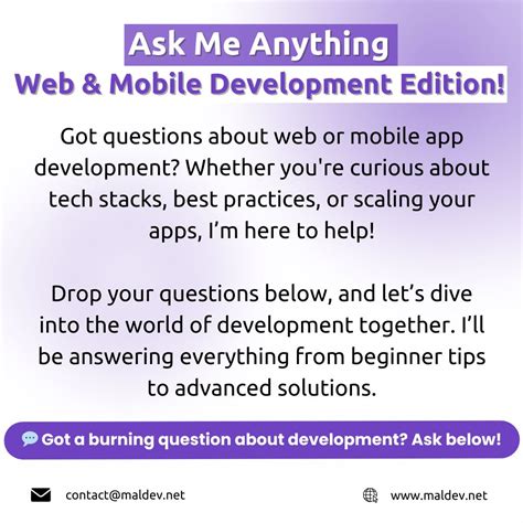 Ama Webdevelopment Mobileappdevelopment Askmeanything Techtalk Developmenttips