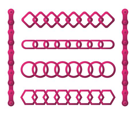 Seamless Abstract Geometric Gradient Pink Chains Pattern Design Vector Illustration 26624087